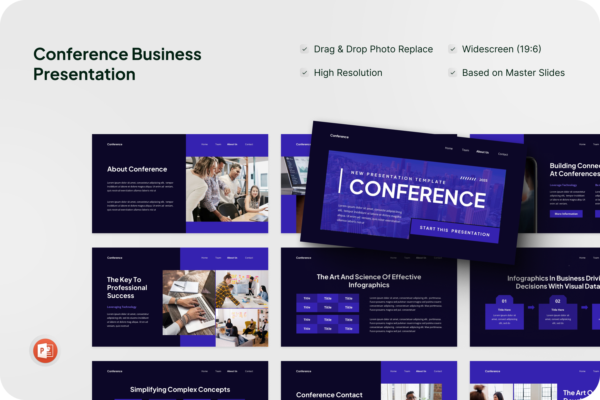 Conference Google Slides, Presentation Templates | GraphicRiver