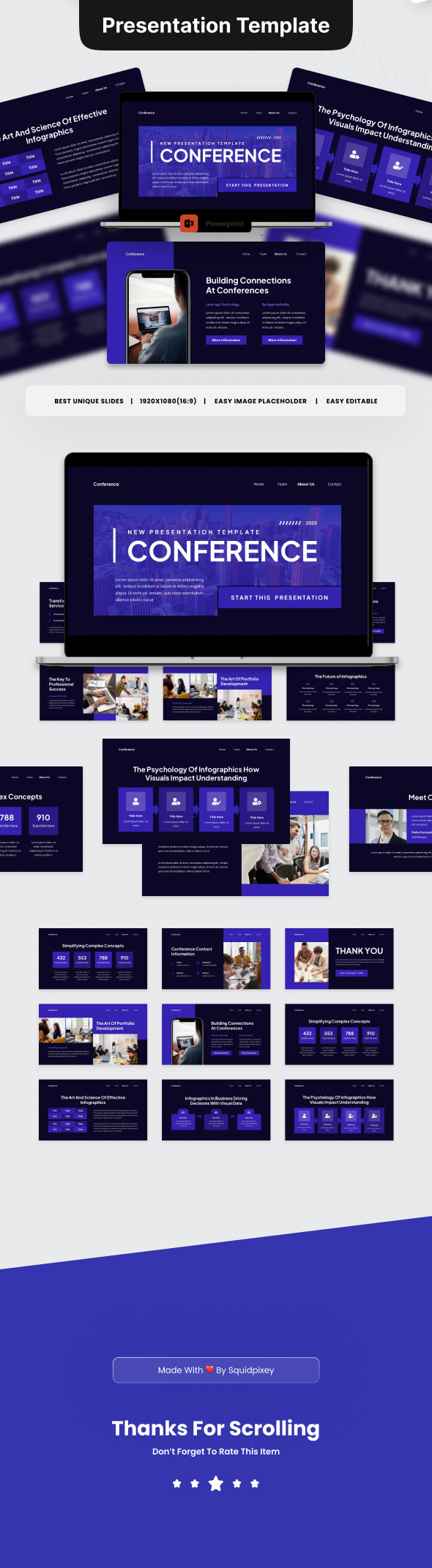 Conference Google Slides, Presentation Templates | GraphicRiver
