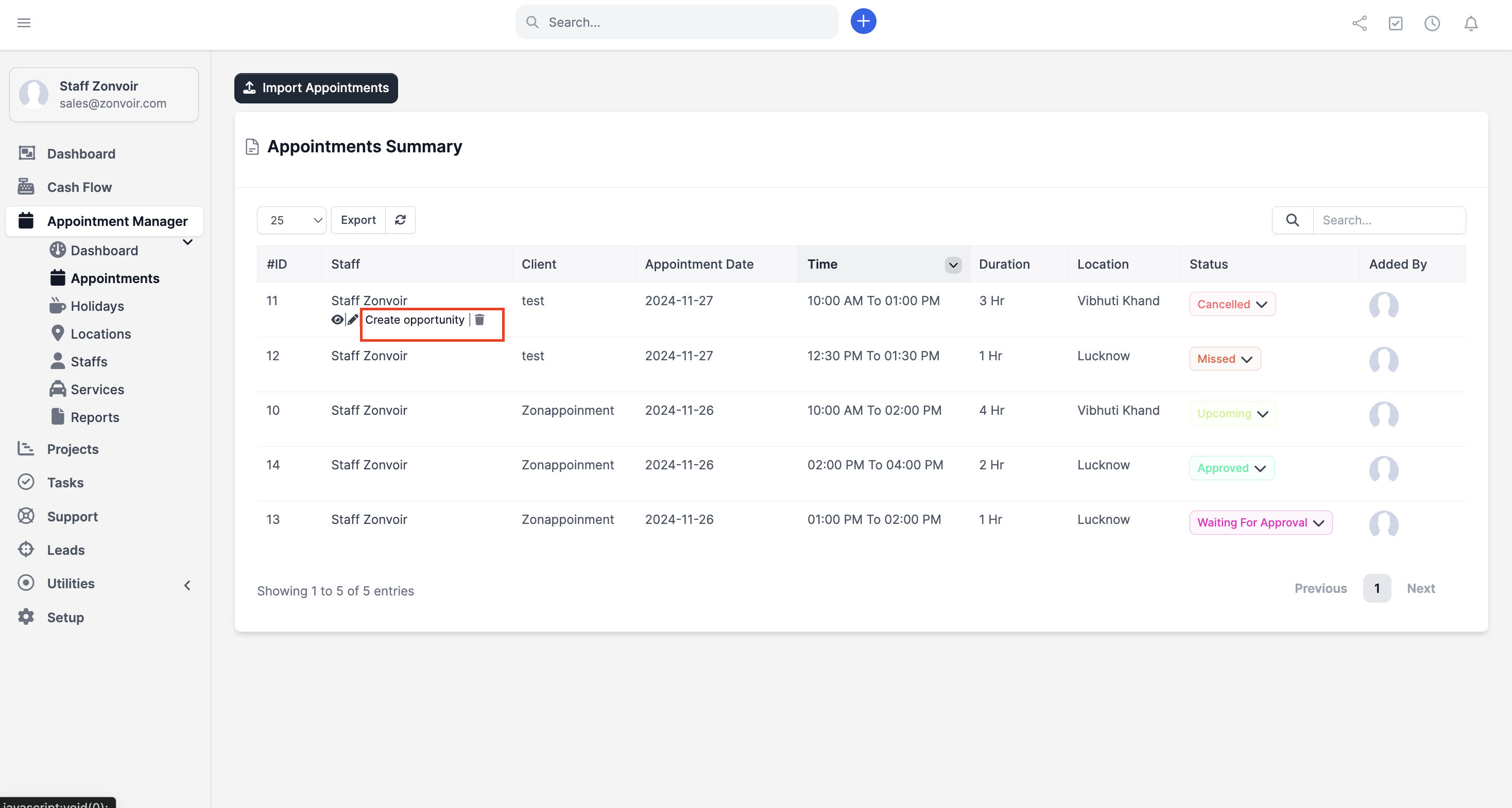 Appointment Module for Perfex CRM by zonvoir | CodeCanyon