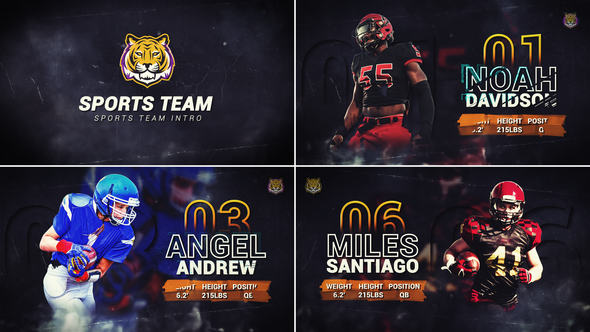 Sports Player Profile // Team Intro // Powerful Sports Team Intro ...