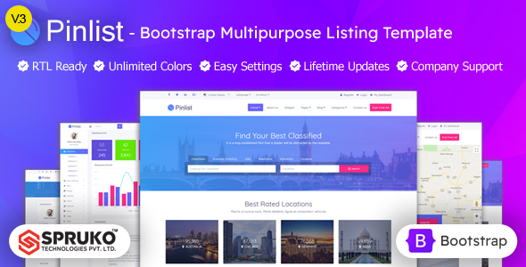 Pinlist - Directory, Classifieds and Jobs Multipurpose Bootstrap5 HTML5 ... Pinlist - Directory, Classifieds and Jobs Multipurpose Bootstrap5 HTML5 ...