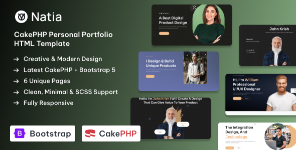 Natia - Personal Portfolio CakePHP Template by Zoyo-Themes | ThemeForest