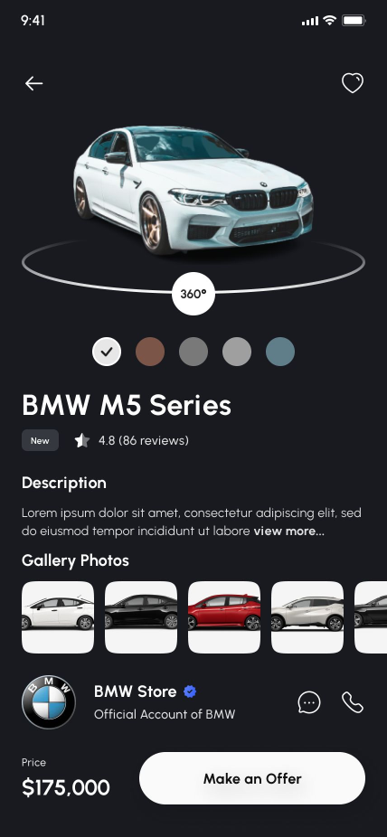Cara - Car Rental React Native CLI App Ui Kit by lalastudio12 | CodeCanyon