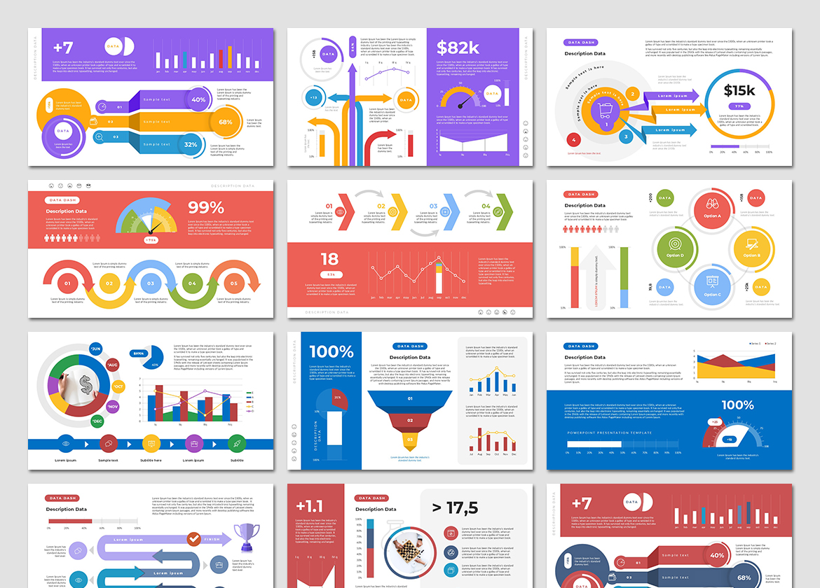 Progress Dashboards PowerPoint Presentation Template, Presentation ...
