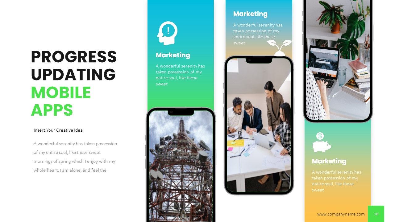 Mobile Mockup PowerPoint Presentation, Presentation Templates ...