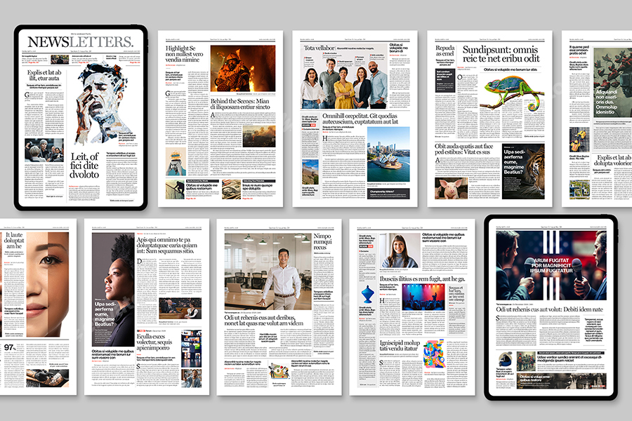 Digital Newspaper Template, Print Templates | GraphicRiver