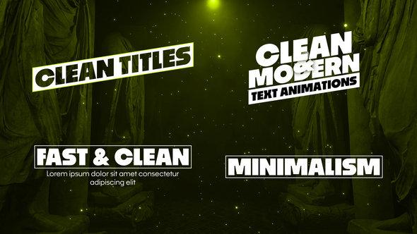 Clean Titles, After Effects Project Files | VideoHive