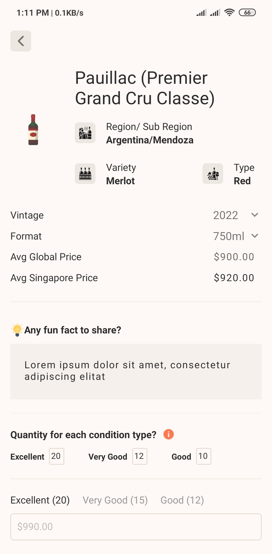 React Native App UI Template - Wine Shop Marketplace by k29solutions