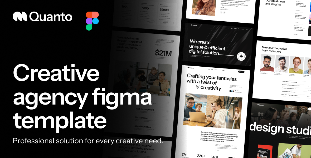 Quanto - Creative Agency Figma Template by themeadapt | ThemeForest