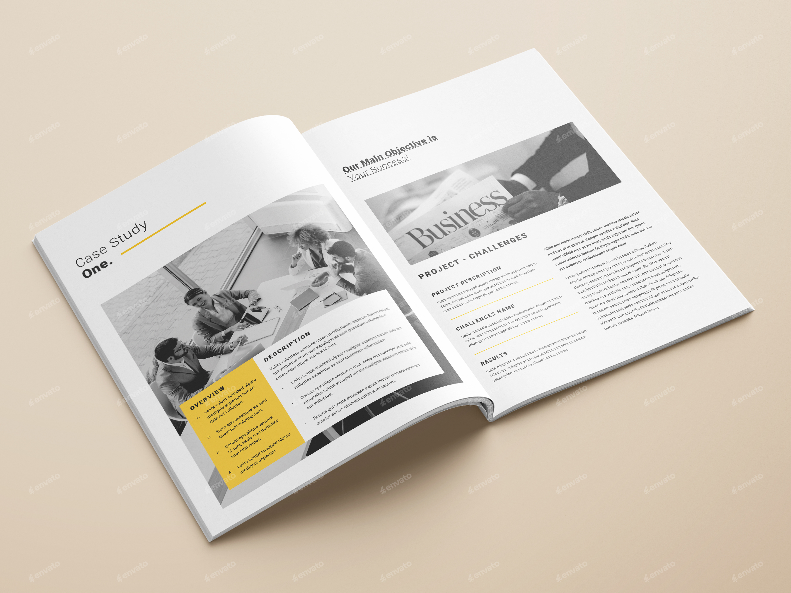 Case Study Template | Canva, MS Word, InDesign, PowerPoint, Print Templates