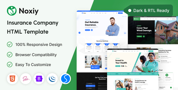 Noxiy - Insurance Company HTML Template by ThemeOri | ThemeForest