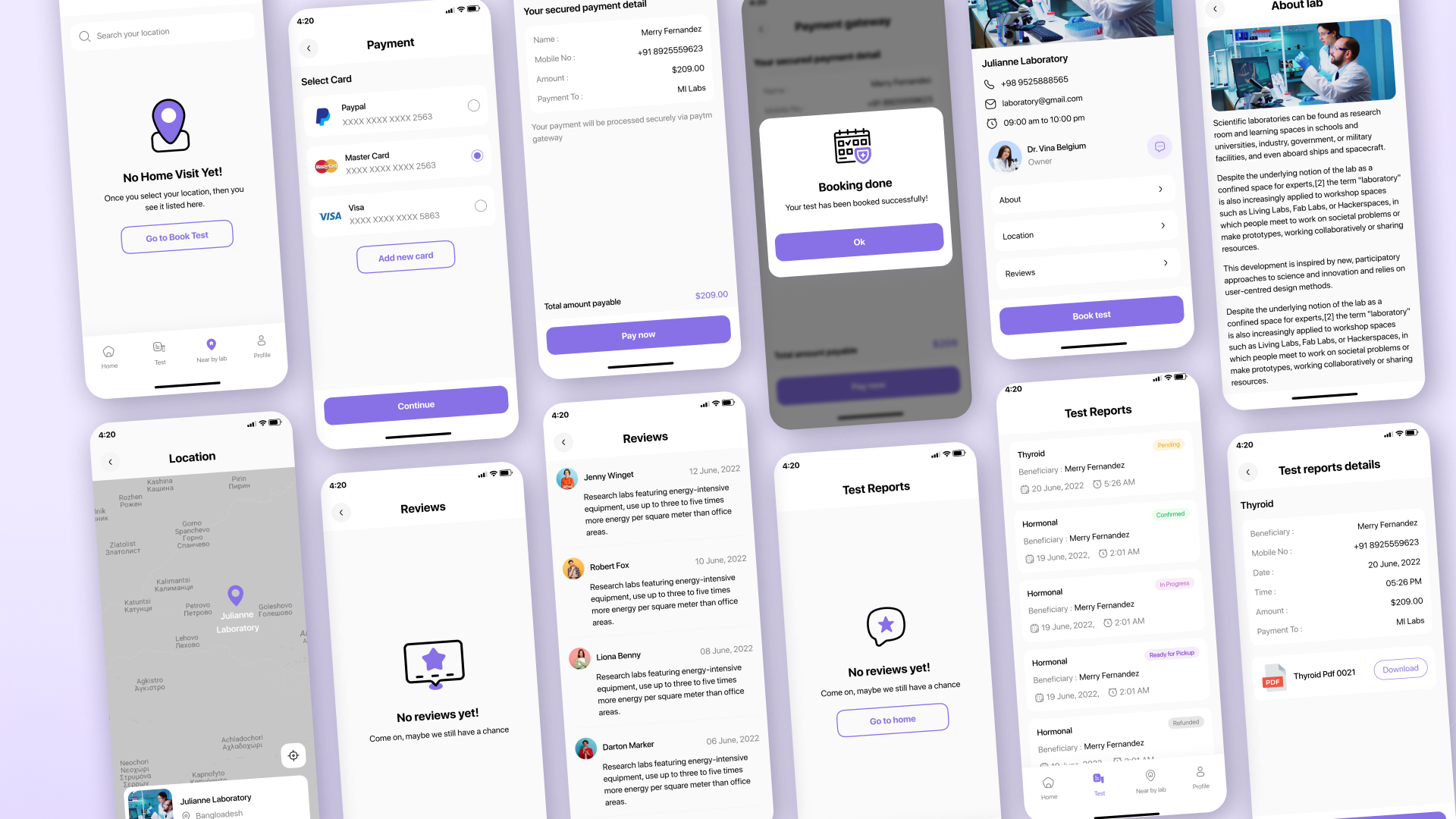 Pathology: Book Lab Testing Full App in Flutter with Node.js Backend ...