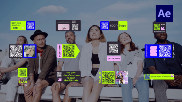 QR Code Titles /Ae, After Effects Project Files | VideoHive
