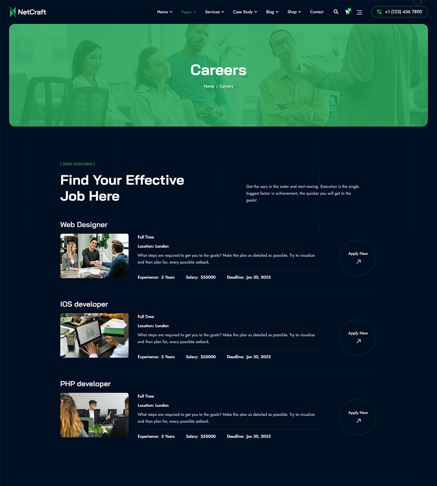 NetCraft - Digital Marketing Agency WordPress Theme by Potenzaglobalsolutions