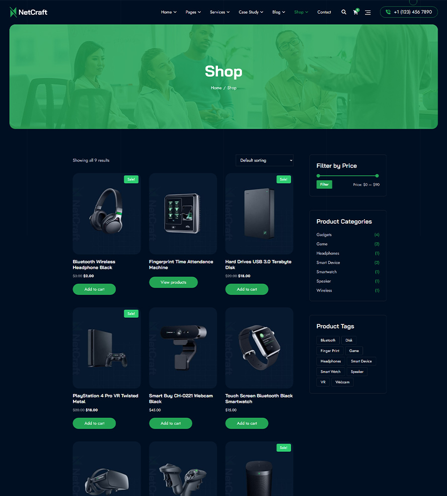 NetCraft - Digital Marketing Agency WordPress Theme by Potenzaglobalsolutions