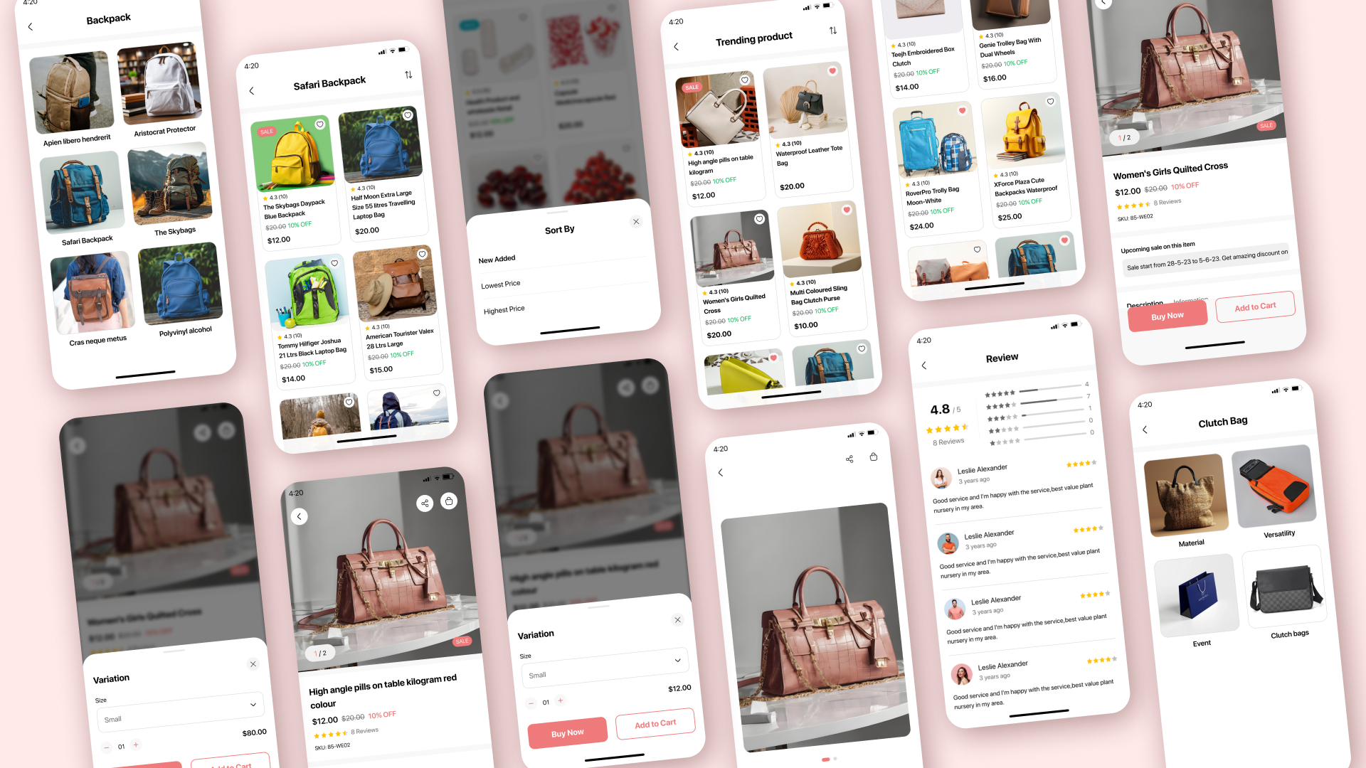 Bag Store App - E-commerce Store app in Flutter 3.x (Android, iOS) with ...