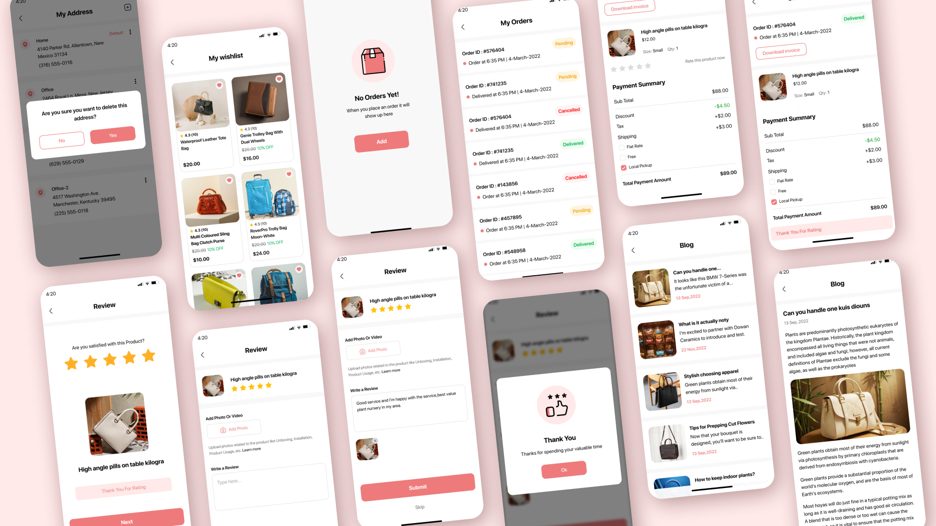 Bag Store App - E-commerce Store app in Flutter 3.x (Android, iOS) with ...
