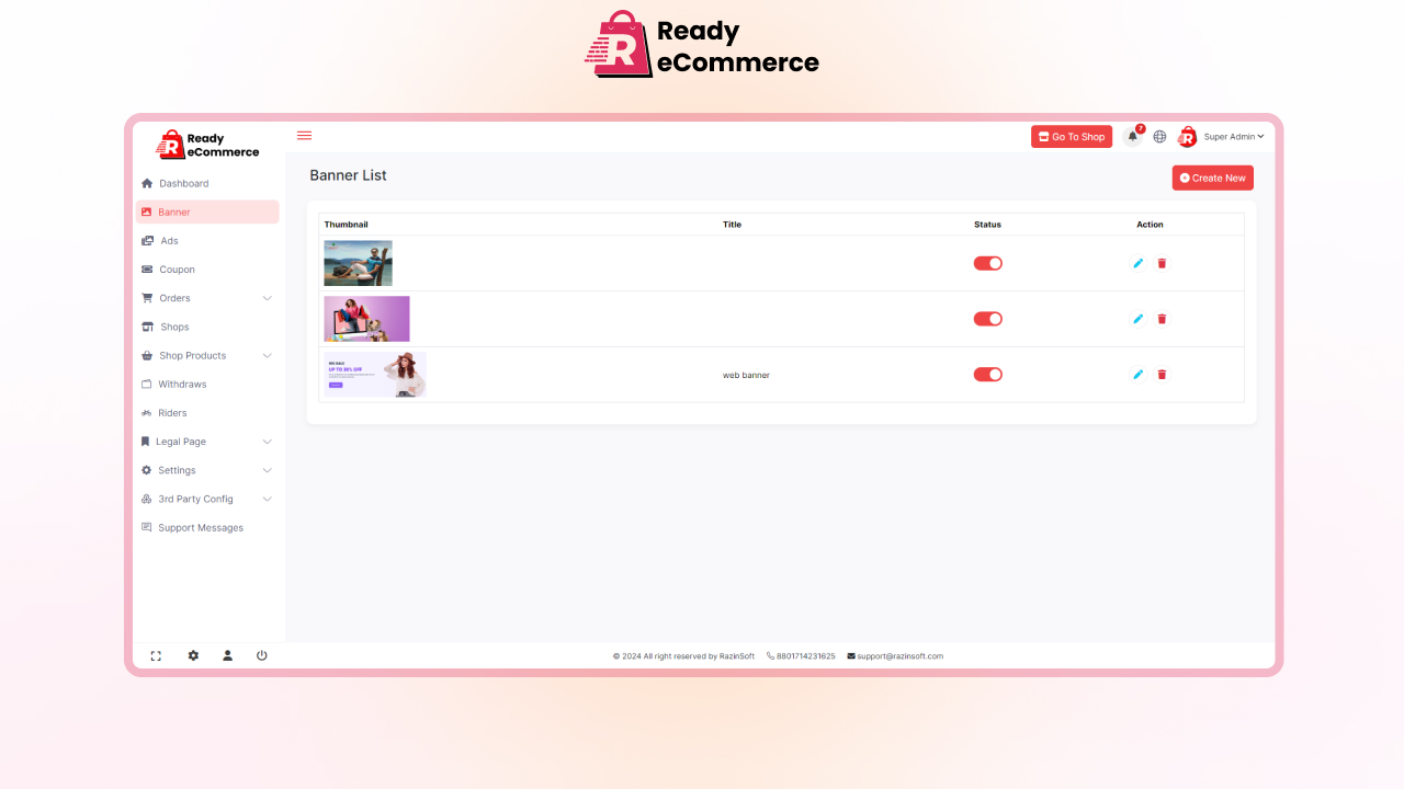 Ready eCommerce - Complete Multi Vendor eCommerce Mobile App, Customer ...