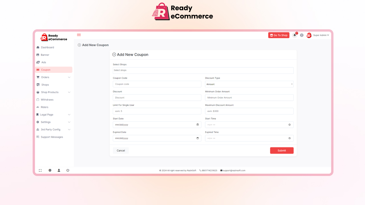 Ready eCommerce - Complete Multi Vendor eCommerce Mobile App, Customer ...