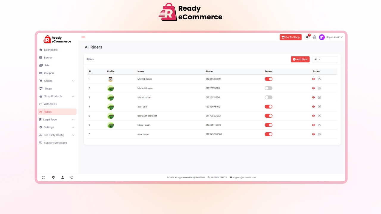 Ready eCommerce - Complete Multi Vendor eCommerce Mobile App, Customer ...