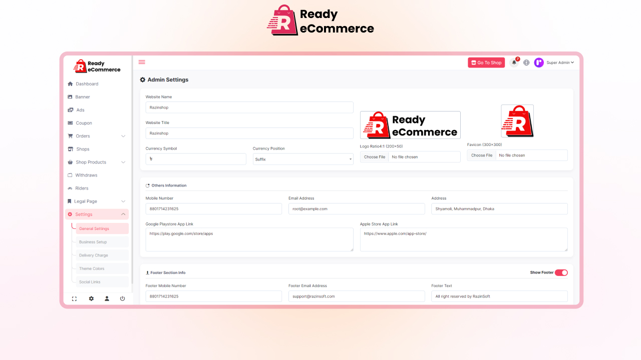 Ready eCommerce - Complete Multi Vendor eCommerce Mobile App, Customer ...