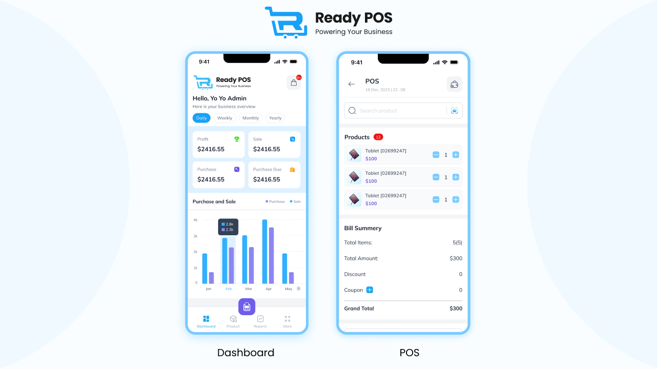 Ready POS - Mobile POS Inventory Management System Addon by razinsoft