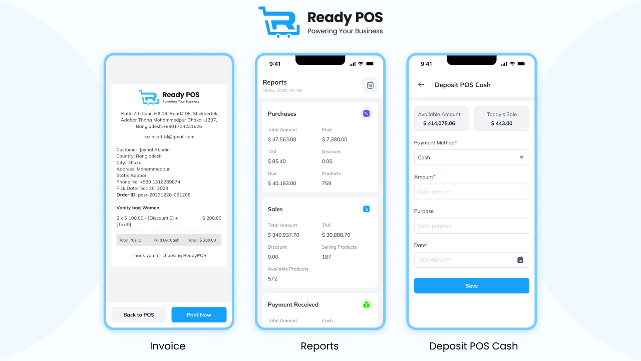 Ready POS - Mobile POS Inventory Management System Addon by razinsoft