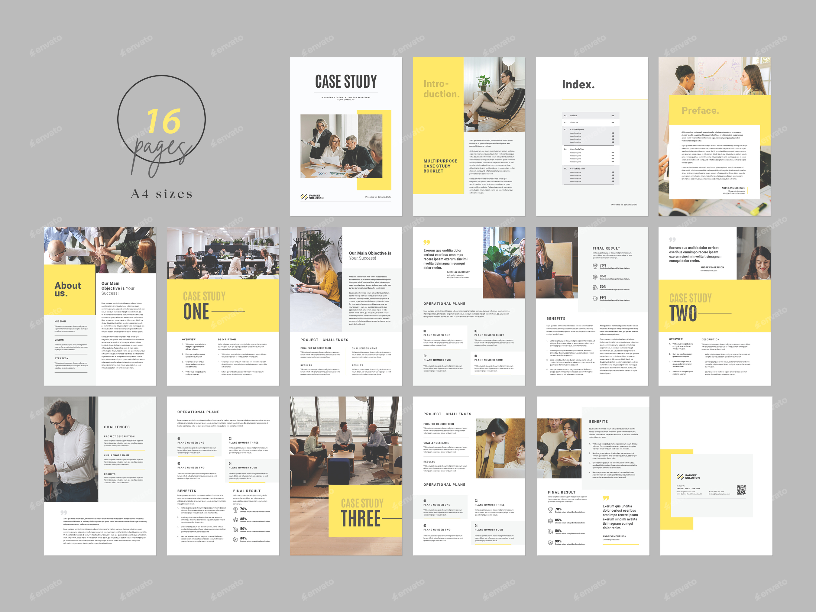Case Study Template | Canva, MS Word, InDesign, PowerPoint, Print Templates