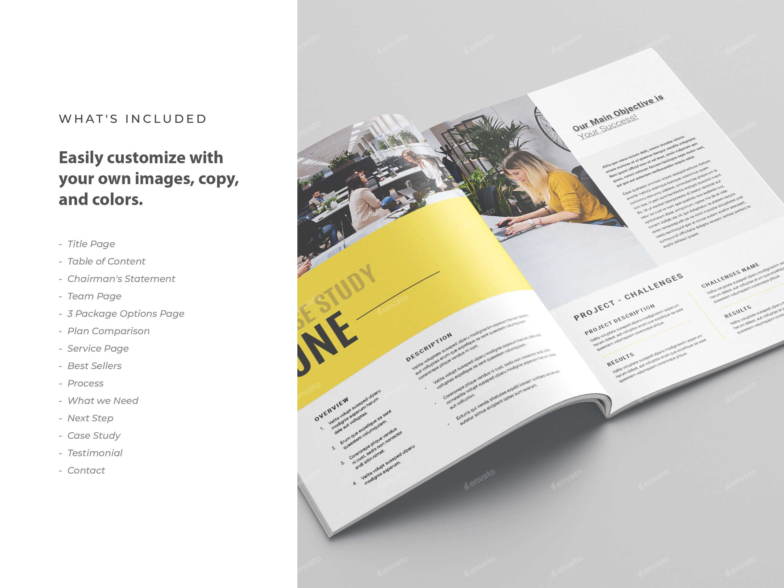 Case Study Template | Canva, MS Word, InDesign, PowerPoint, Print Templates