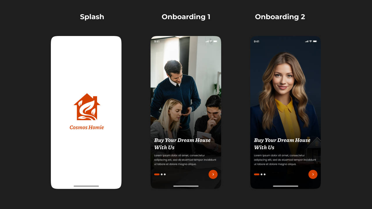 Cosmos Homie Real Estate Mobile App | React Native Expo Template by codeforge0