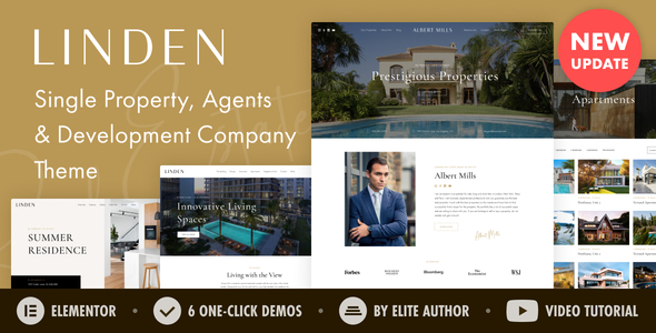 Linden — Single Property RealEstate Agent WordPress by firstsight_design