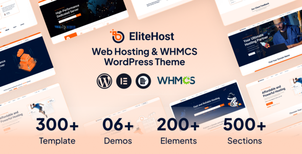 Elitehost - Webhosting & WHMCS WordPress Theme by reacthemes | ThemeForest