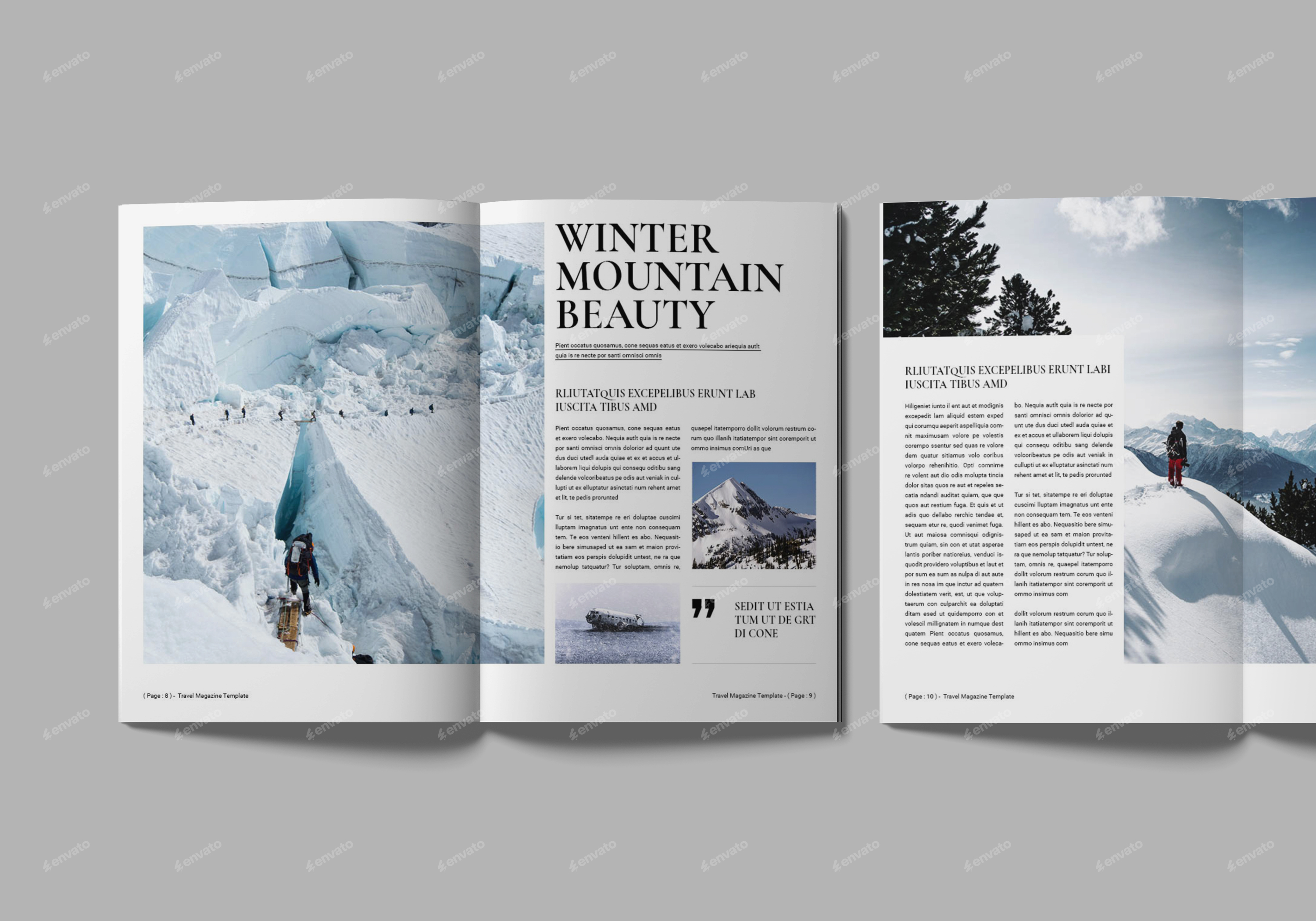 Travel Magazine Template, Print Templates | GraphicRiver