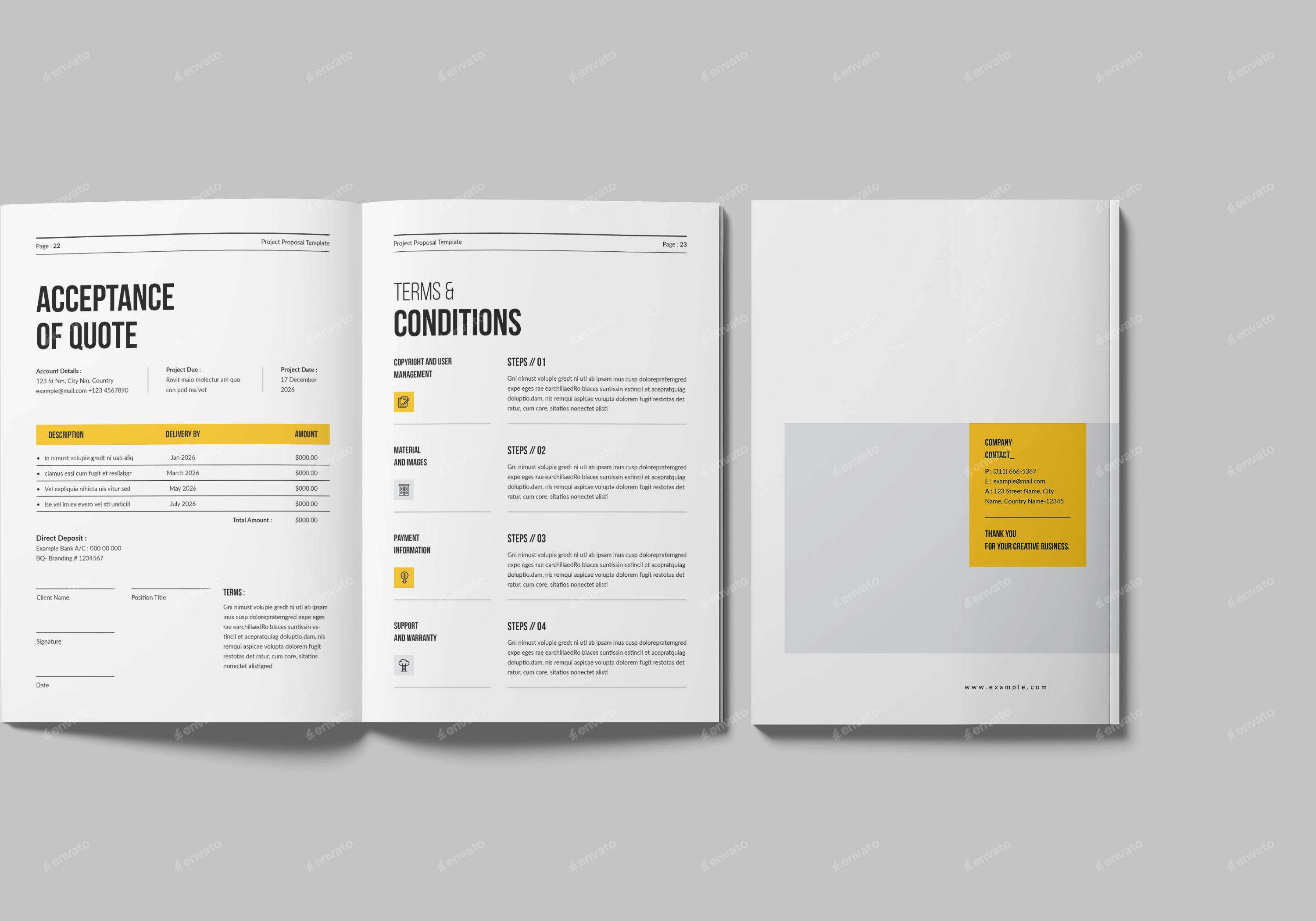 Project Proposal Template, Print Templates | GraphicRiver