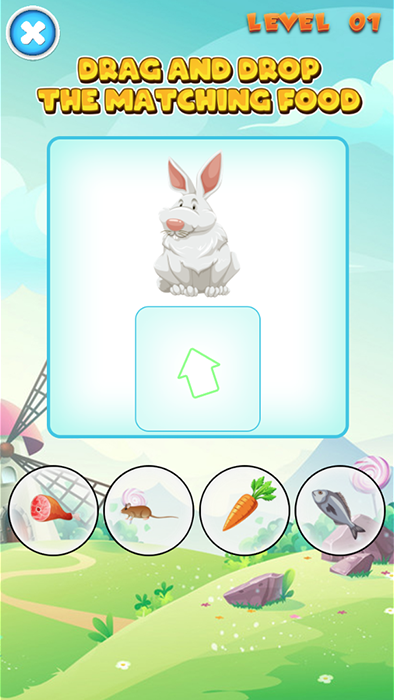 Animal Food Matching Kids Learning Game ( Construct 3 | C3P | HTML5 ...