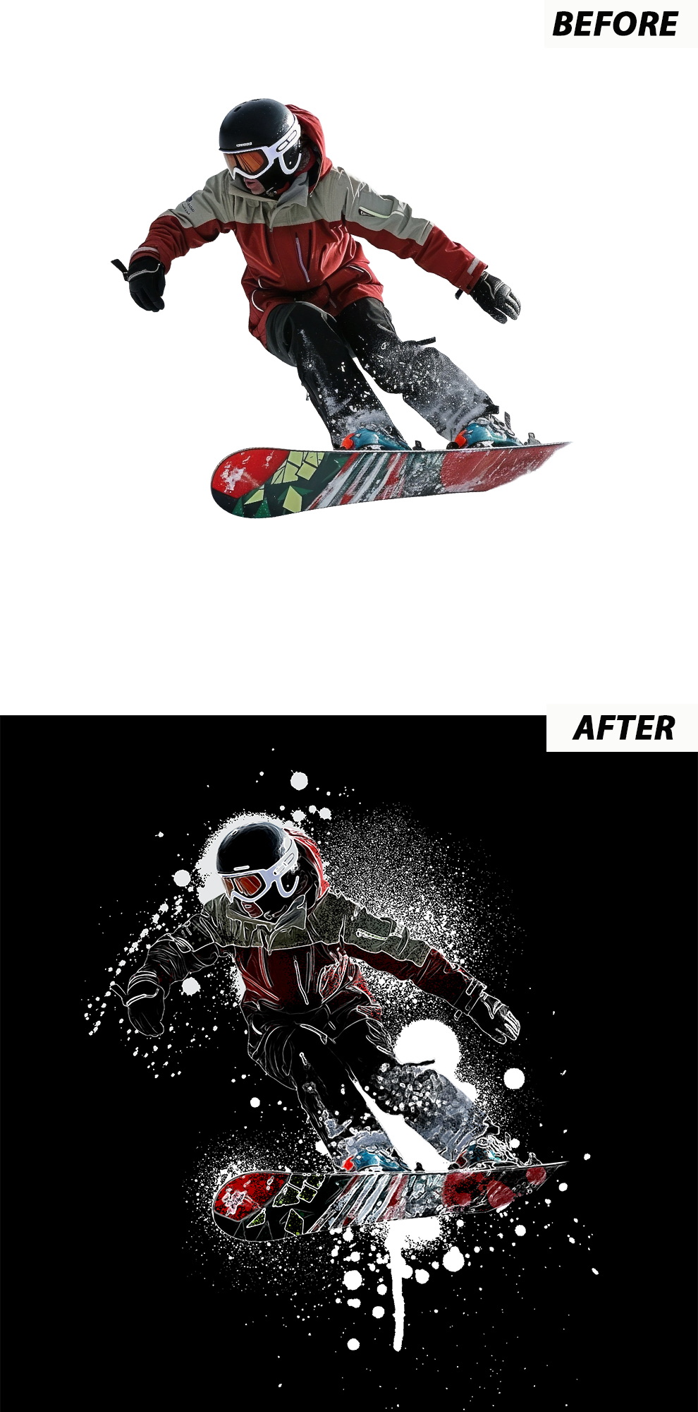 Paint Splatter Photoshop Template, Add-ons | GraphicRiver