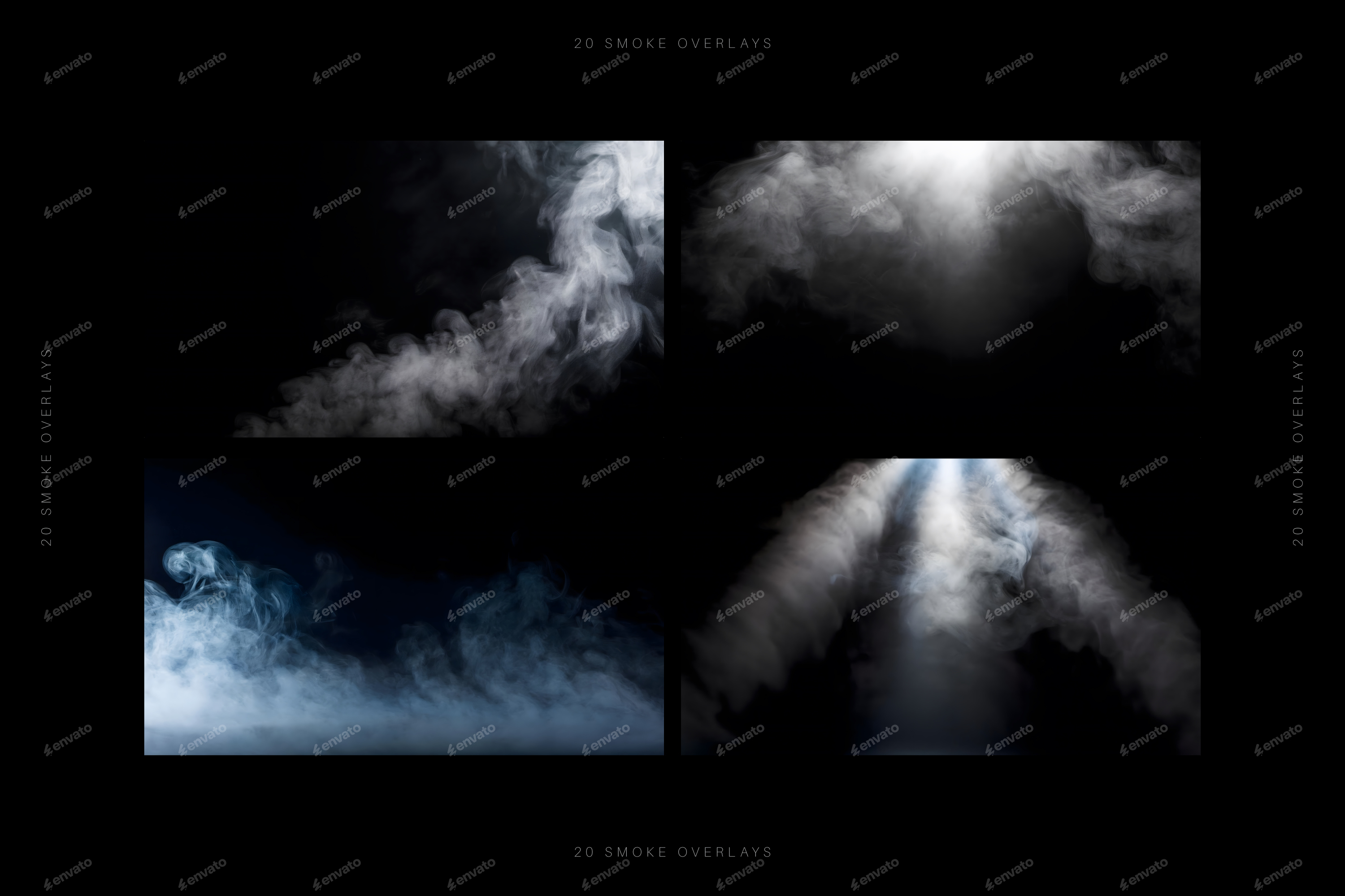 Smoke in Dark Backgrounds, Graphics | GraphicRiver