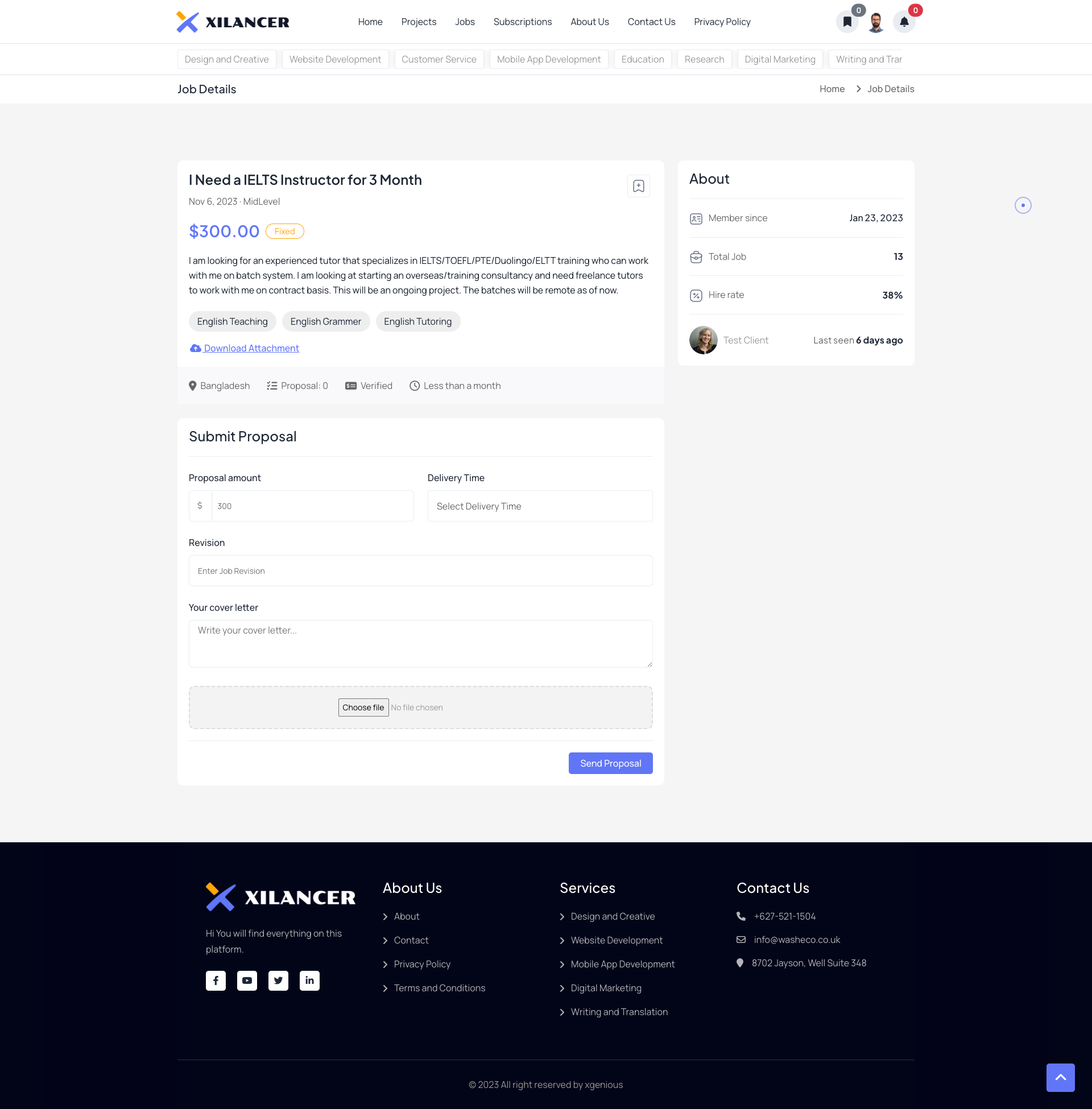 Xilancer Bundle – Freelancer Marketplace Platform with Services & Projects by xgenious