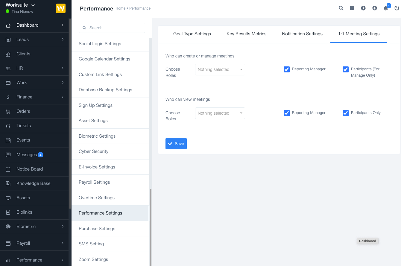 Performance Module for Worksuite CRM by ajay138 | CodeCanyon