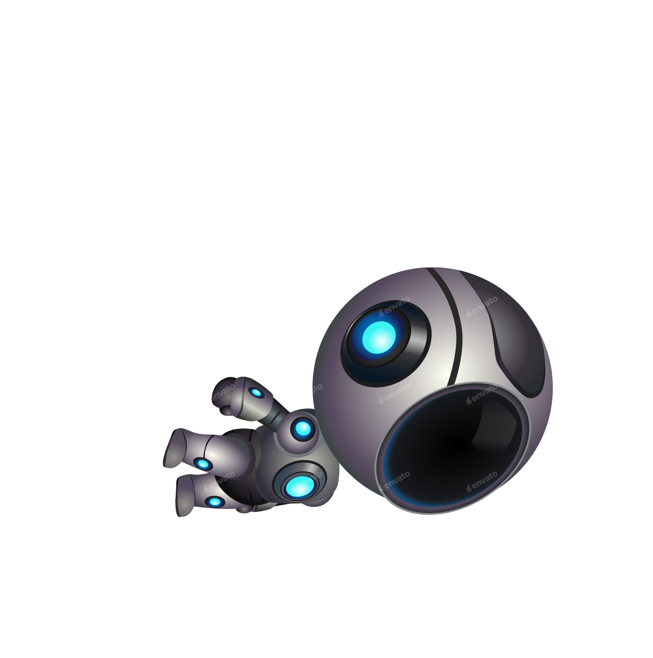 Flying Robot Sprite Sheets for Games., Game Assets | GraphicRiver