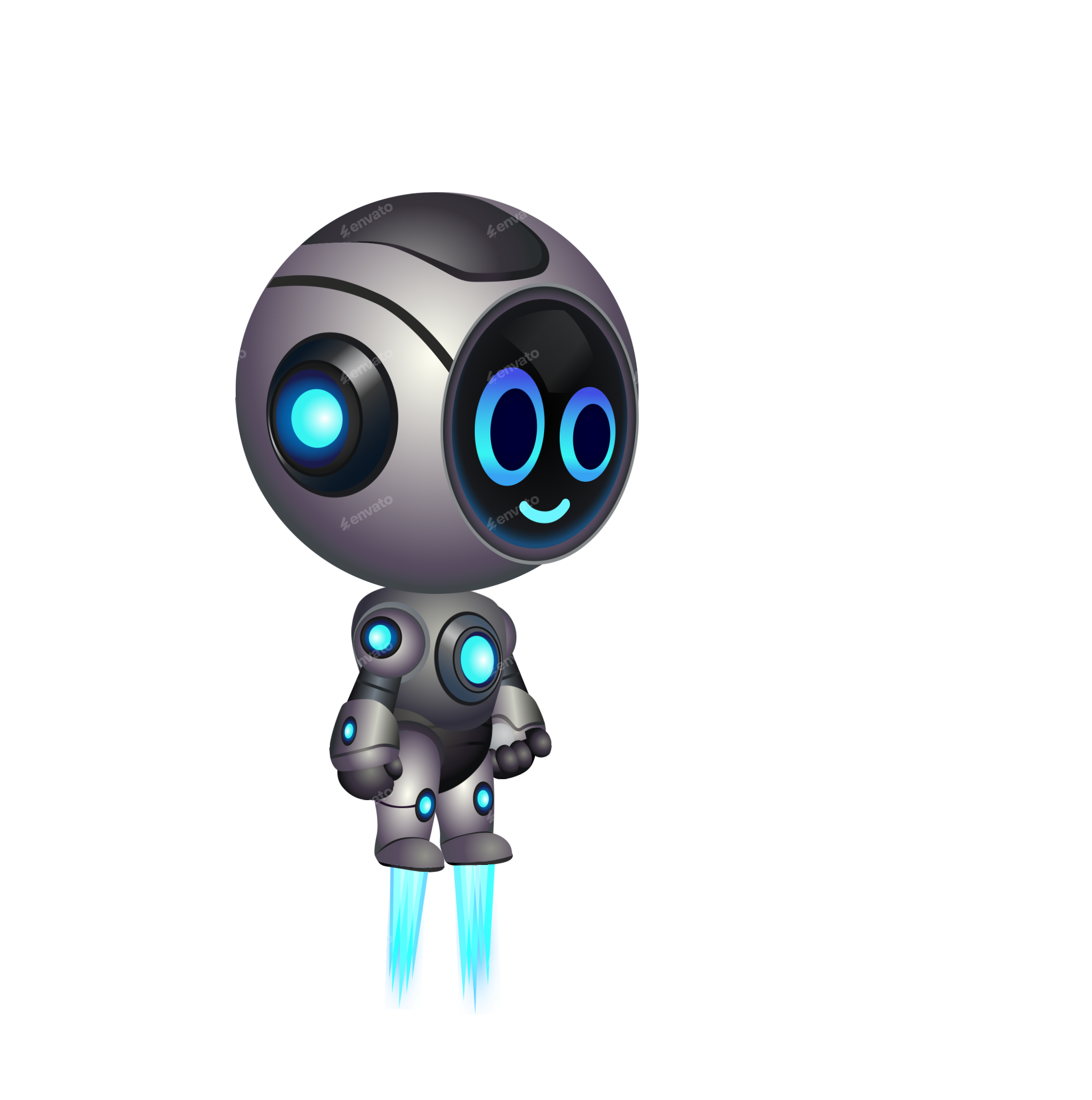 Flying Robot Sprite Sheets for Games., Game Assets | GraphicRiver