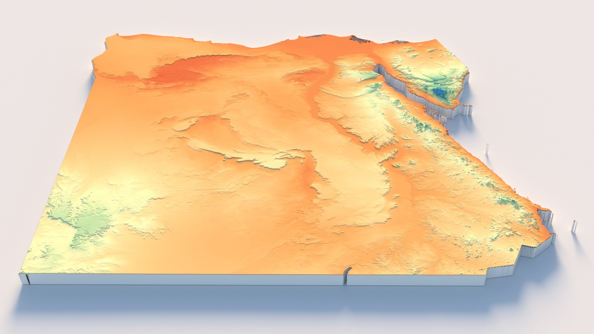 Egypt Terrain Map by TurboCG | 3DOcean