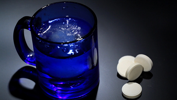 Tablet Dissolving In Water 2, Stock Footage | VideoHive