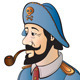 Pirate Captain with Beard and Pipe by MastakA | GraphicRiver