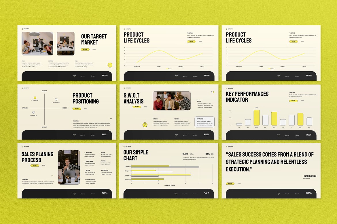 Black Modern Sales Strategy Plan PPT, Presentation Templates | GraphicRiver