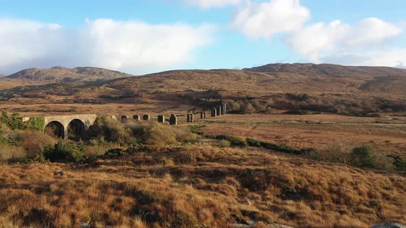 Aerial View of the Owencarrow Railway Viaduct By Creeslough in County ...
