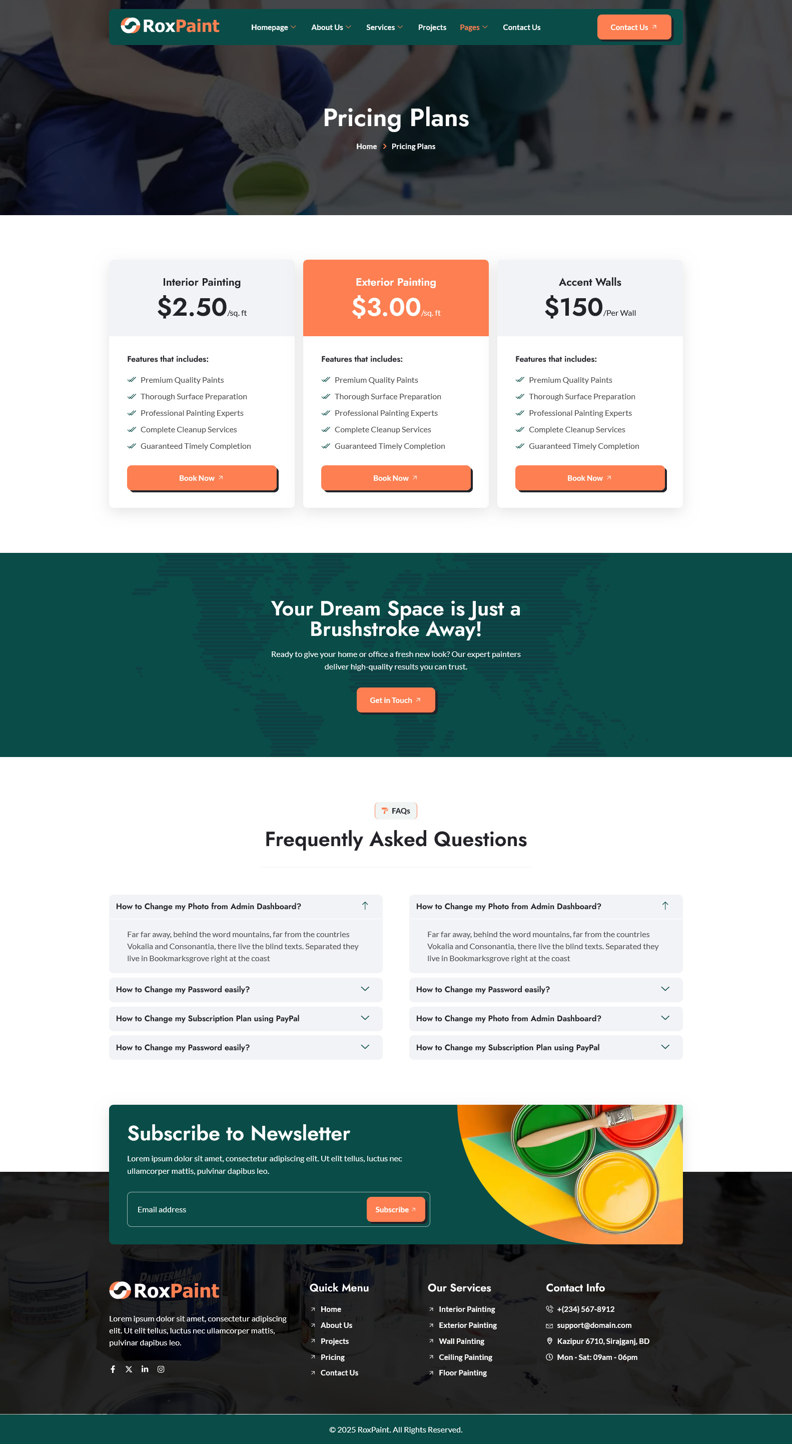 RoxPaint - Painting Services Elementor Template Kit by Rox_Themes ...