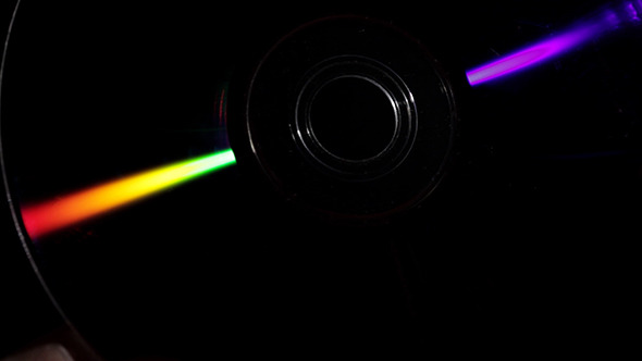 Refraction Of Light Off CD, Stock Footage | VideoHive