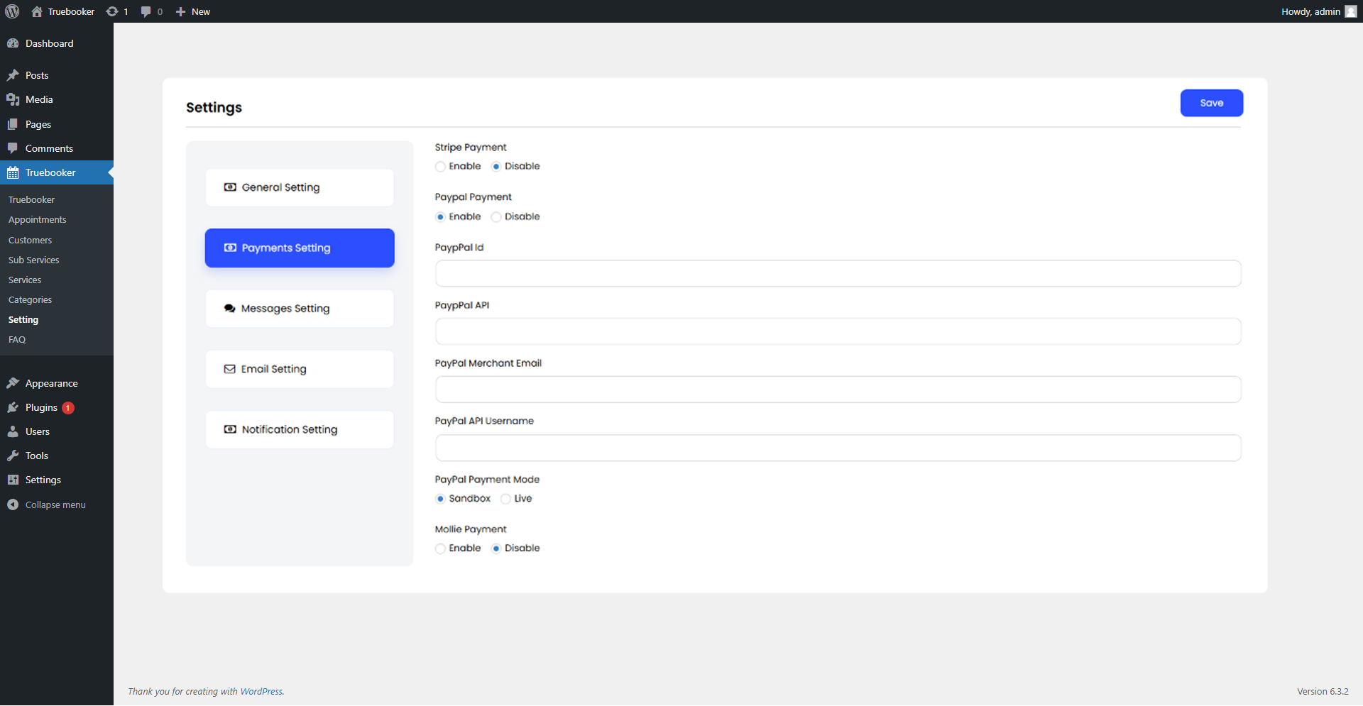 TrueBooker - Appointment Booking & Scheduler Plugins for WordPress by ThemetechMount