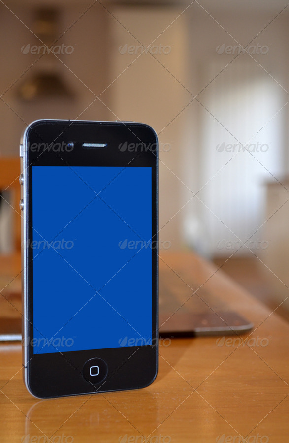 Phone in Kitchen Mock-Ups, Graphics | GraphicRiver